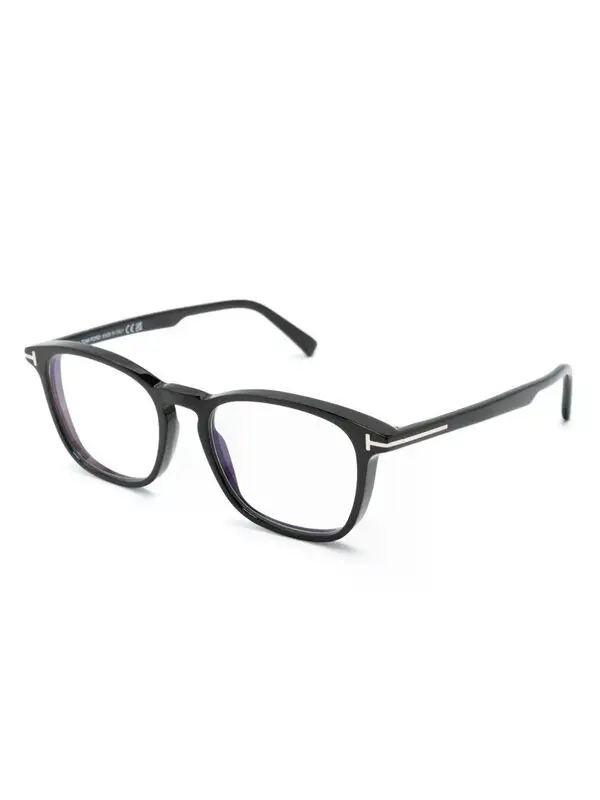 TOM FORD Light-filtering Round-frame Glasses - Black