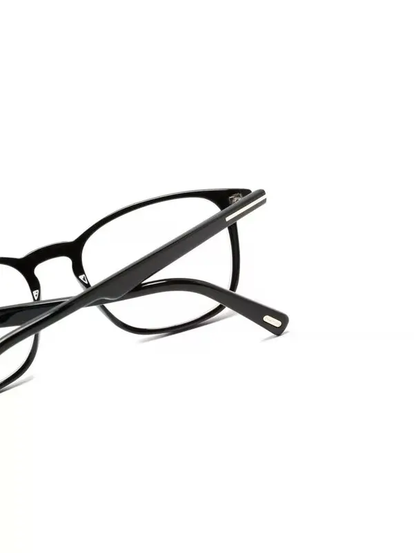 TOM FORD Light-filtering Round-frame Glasses - Black