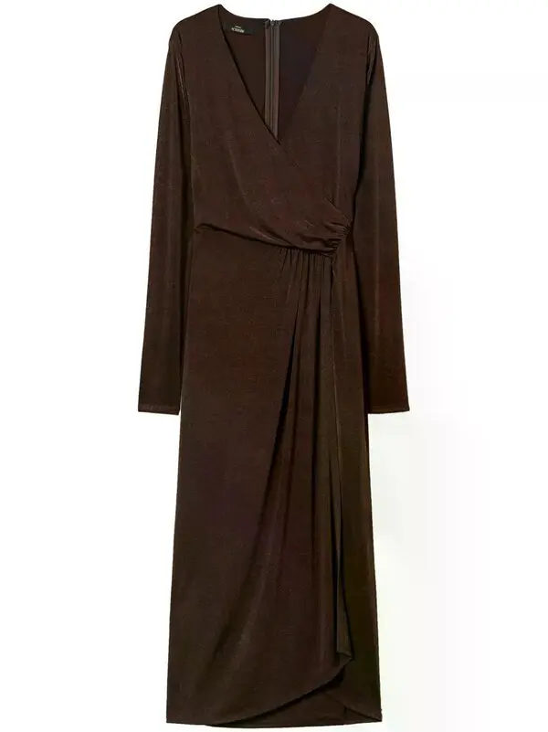 TWINSET Side-draping Jersey Maxi Dress