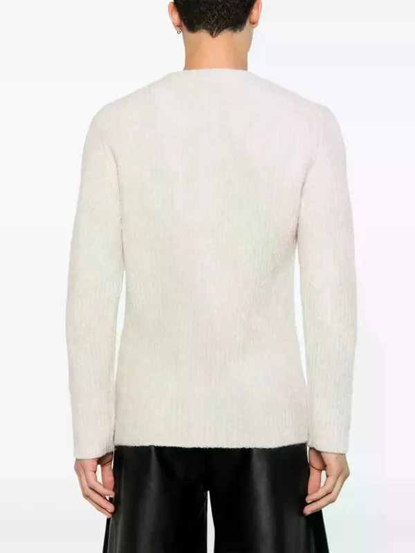 AUTRY Fisherman-knit Virgin Wool-blend Sweater