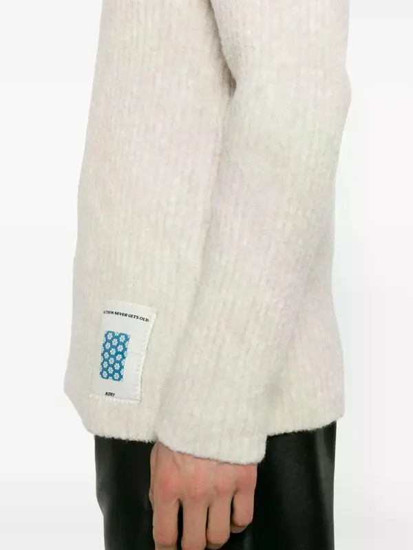AUTRY Fisherman-knit Virgin Wool-blend Sweater