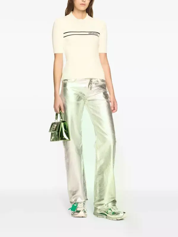 Off-White Short-sleeved Polo Shirt