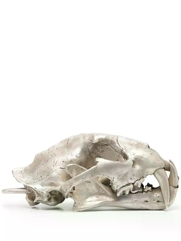 PARTS OF FOUR Replica Leopard Skull - Silver