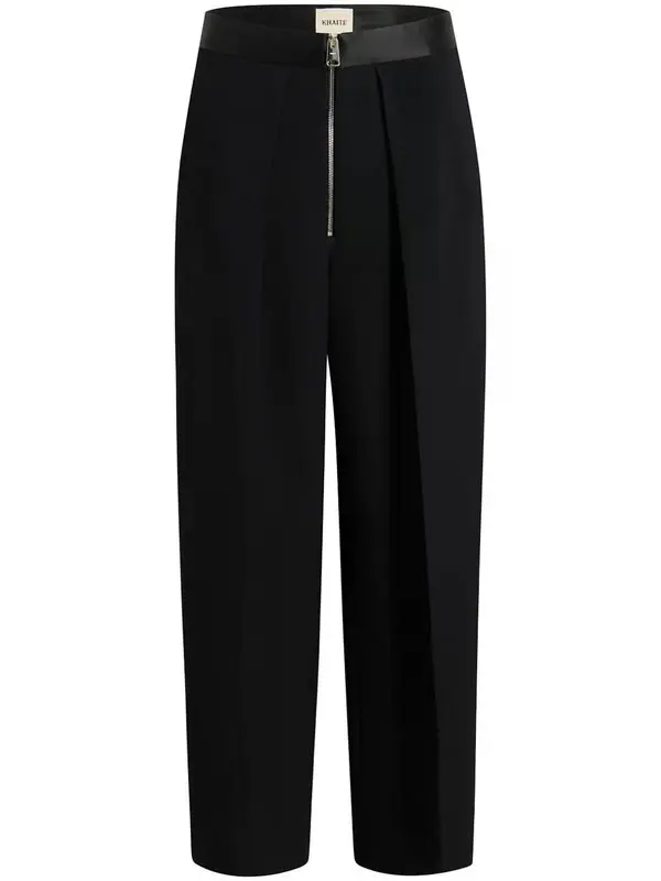 Khaite Marine Wide-leg Trousers - Black