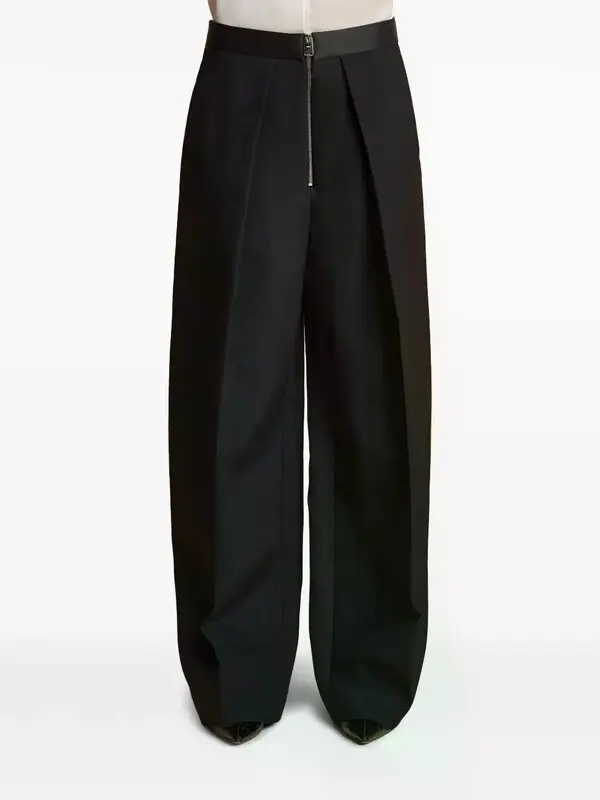Khaite Marine Wide-leg Trousers - Black