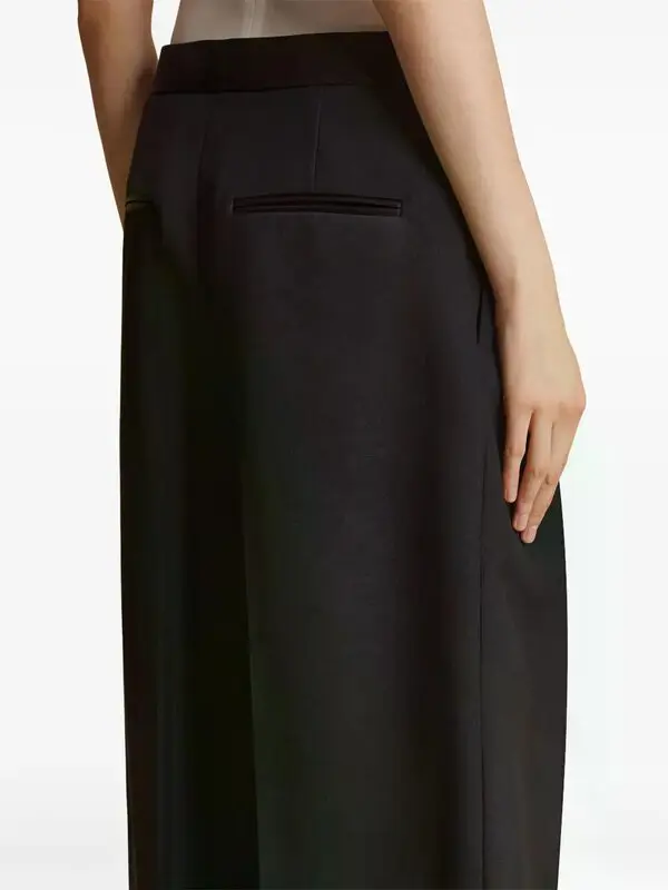 Khaite Marine Wide-leg Trousers - Black