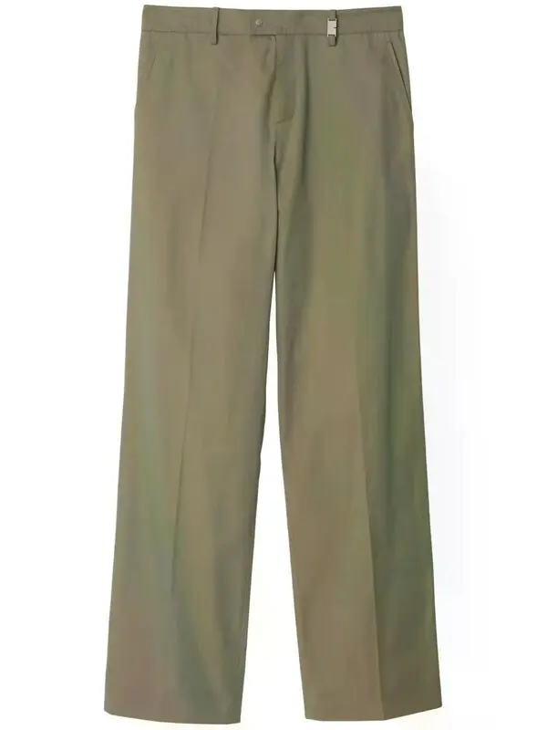 Burberry Straight-leg Cotton Trousers
