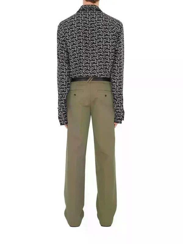 Burberry Straight-leg Cotton Trousers