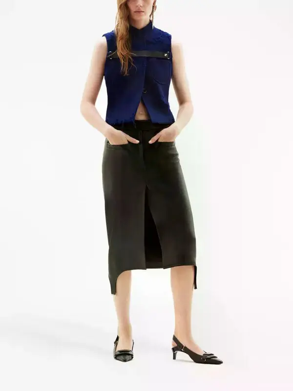 COURREGES Distressed-effect Strap-detailed Jacket