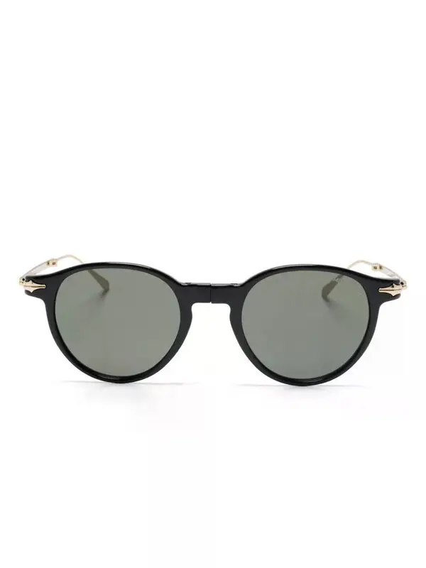 Montblanc Round-frame Sunglasses - Black