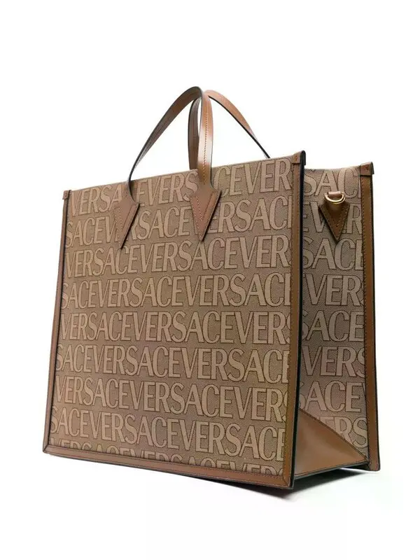 Versace Allover Logo Tote Bag