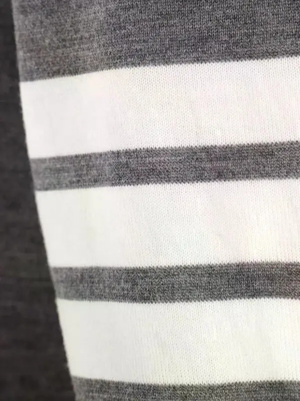 Thom Browne Short-sleeve Virgin Wool Polo Shirt - Grey