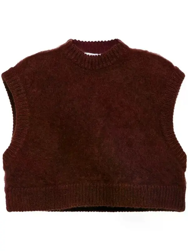 ENFOLD Cropped Knitted Vest