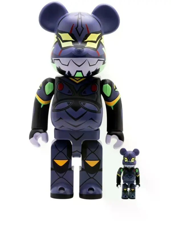 MEDICOM TOY Evangelion Unit 13 New Paint Version Be@rbrick 100% And 400% Figure Set - Purple