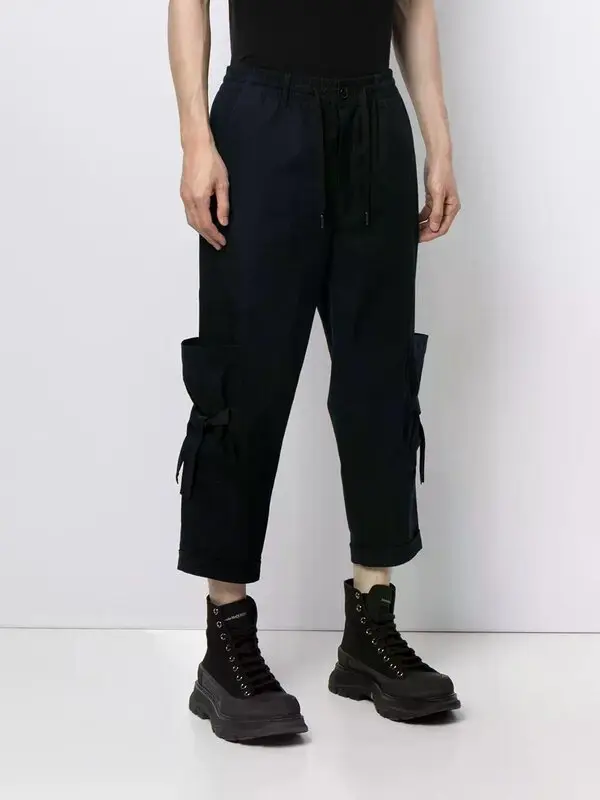 PORTS V Cropped Drawstring Trousers