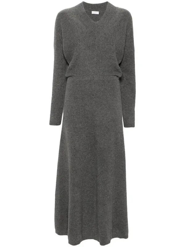 Brunello Cucinelli Ribbed-knit Maxi Dress