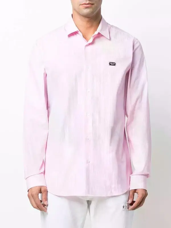 Philipp Plein Skull-print Striped Shirt
