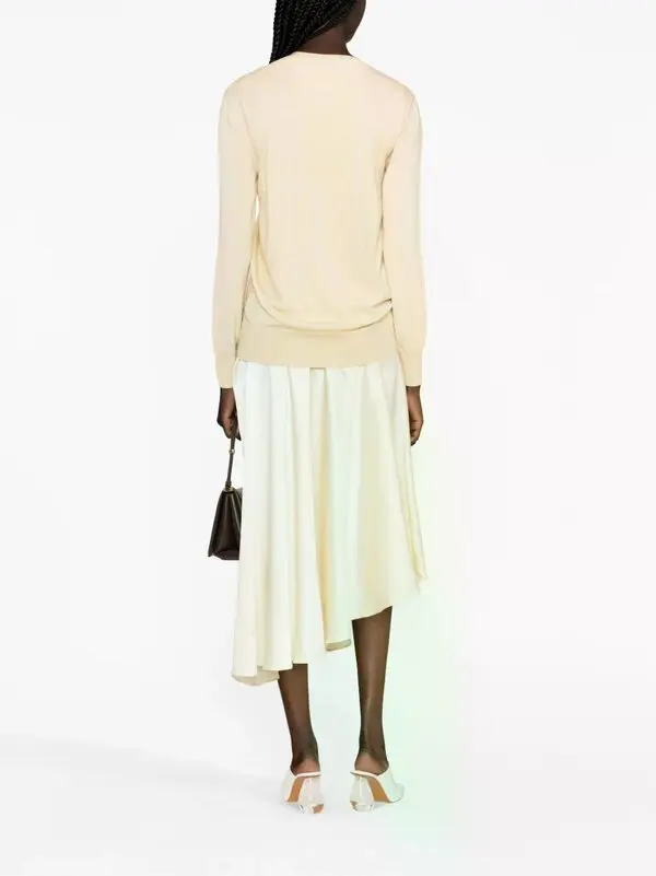 JIL SANDER Crew-neck Wool Jumper - Neutrals