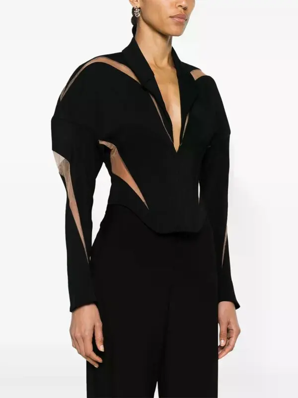 MUGLER Spiral Illusion Corset Jacket