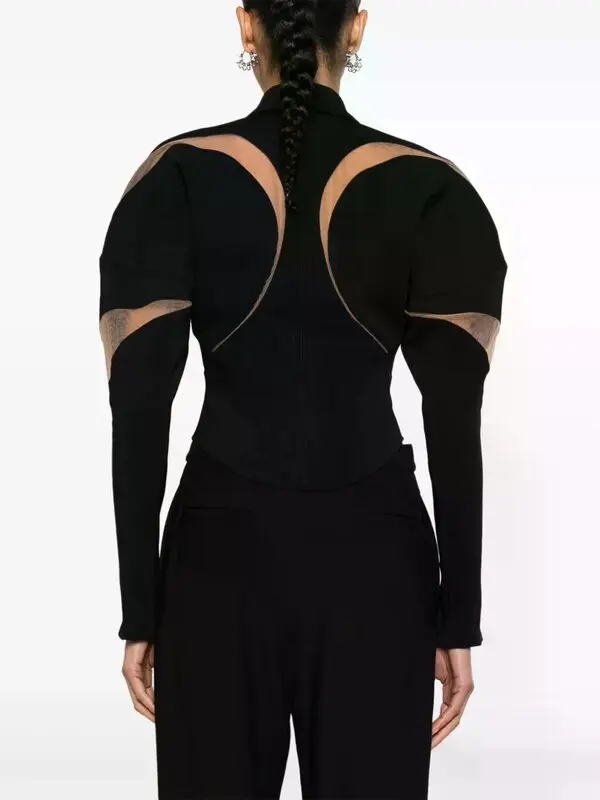 MUGLER Spiral Illusion Corset Jacket