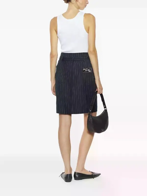 Maison Kitsuné Paperbag Pleated Mini Skirt