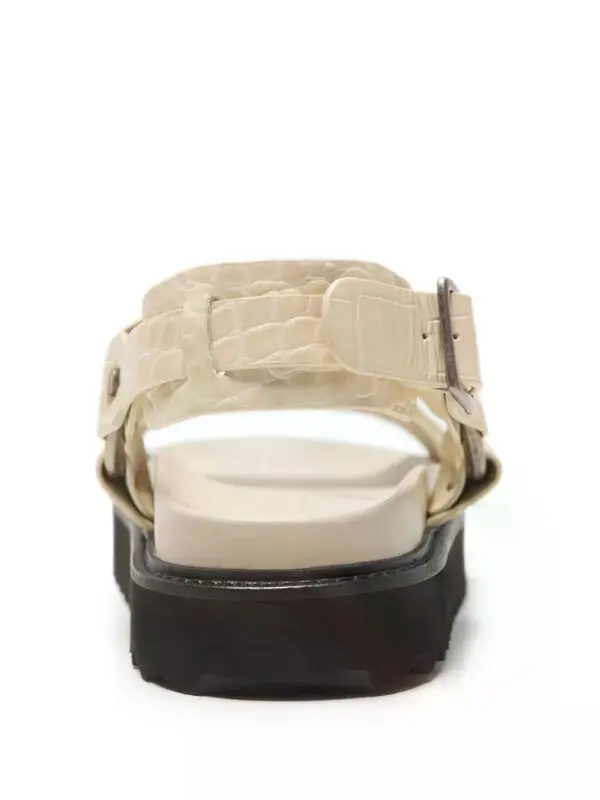 Acne Studios Leather Buckle Sandals