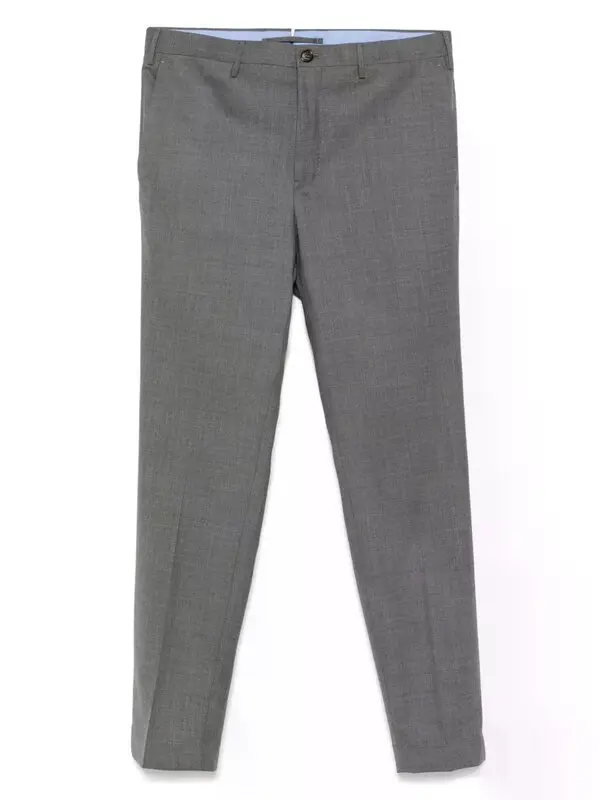Incotex Mélange-effect Trousers - Grey