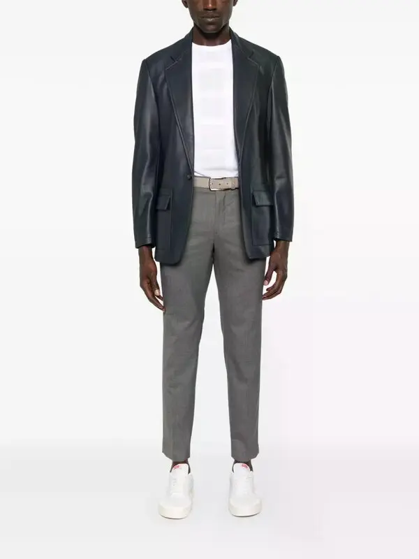 Incotex Mélange-effect Trousers - Grey