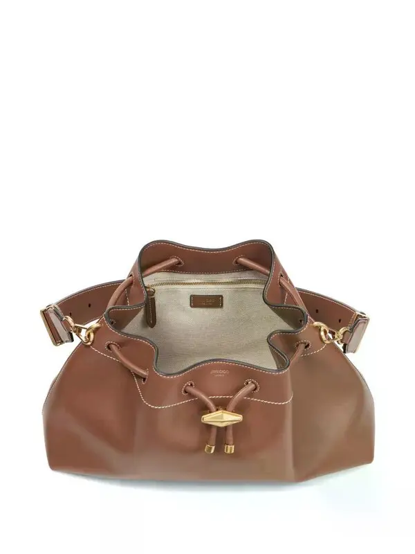 JIMMY CHOO Cinch Medium Shoulder Bag - Brown