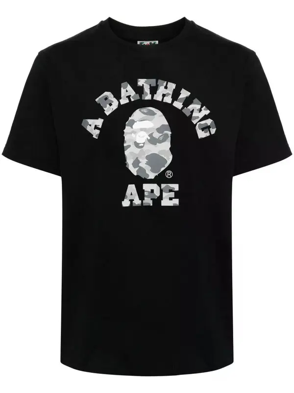 A BATHING APE Logo-print T-shirt - Black