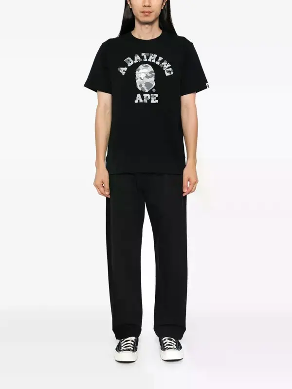 A BATHING APE Logo-print T-shirt - Black
