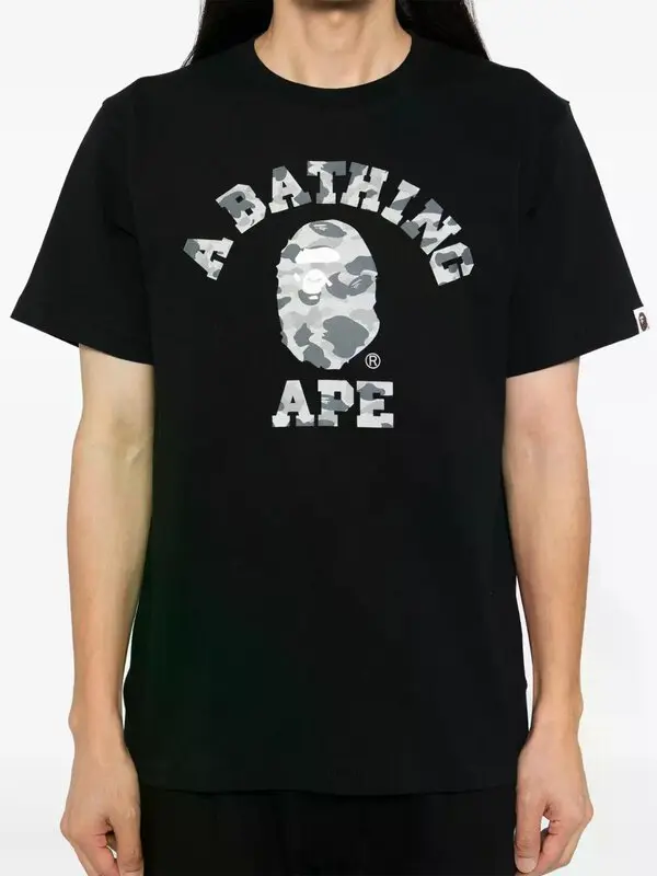 A BATHING APE Logo-print T-shirt - Black