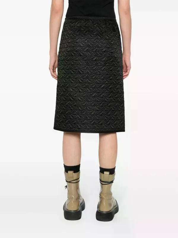 Moncler Quilted Pencil Skirt - Black