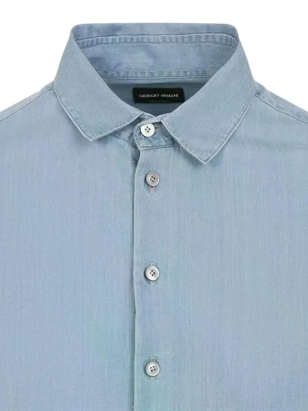 Giorgio Armani Cotton Shirt - Blue