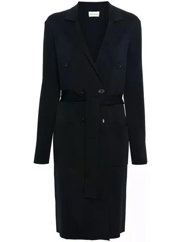 P.a.r.o.s.h Knitted Double-breasted Midi Coat