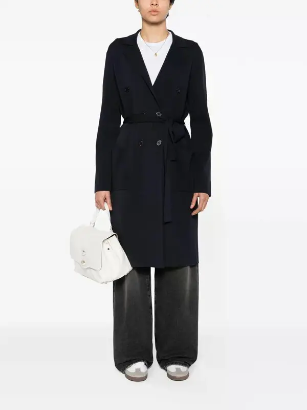 P.a.r.o.s.h Knitted Double-breasted Midi Coat