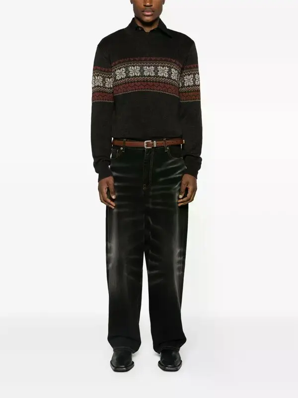 Our Legacy Patterned Intarsia-knit Jumper