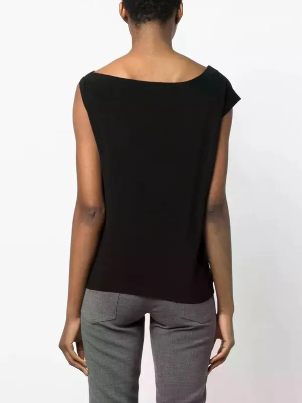 Norma Kamali Asymmetric Sleeveless Top