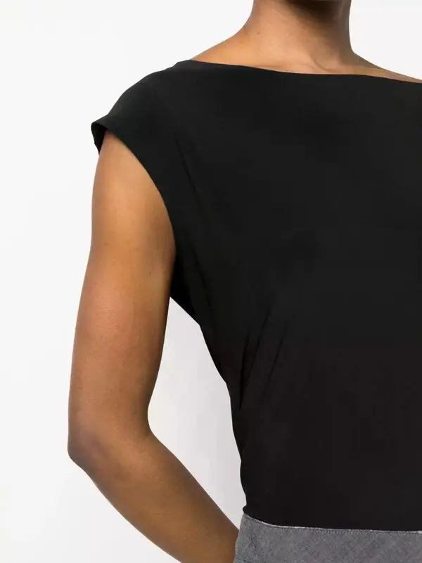 Norma Kamali Asymmetric Sleeveless Top