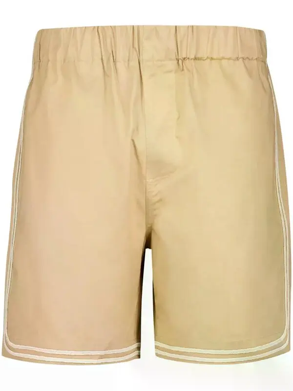 Commas Cotton Shorts - Neutrals