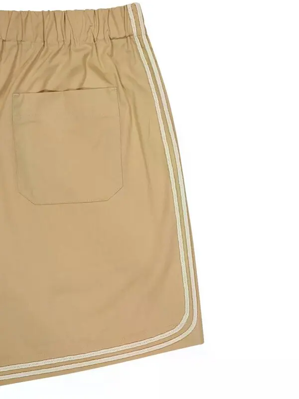 Commas Cotton Shorts - Neutrals