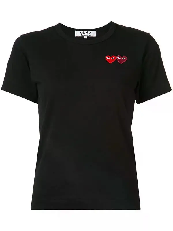 Play Comme Des Garcon Embroidered Heart T-shirt