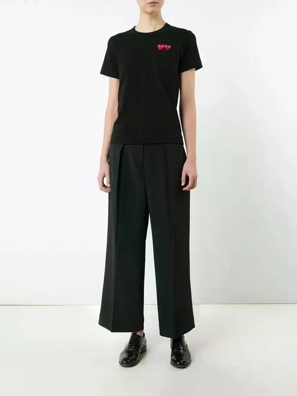 Play Comme Des Garcon Embroidered Heart T-shirt