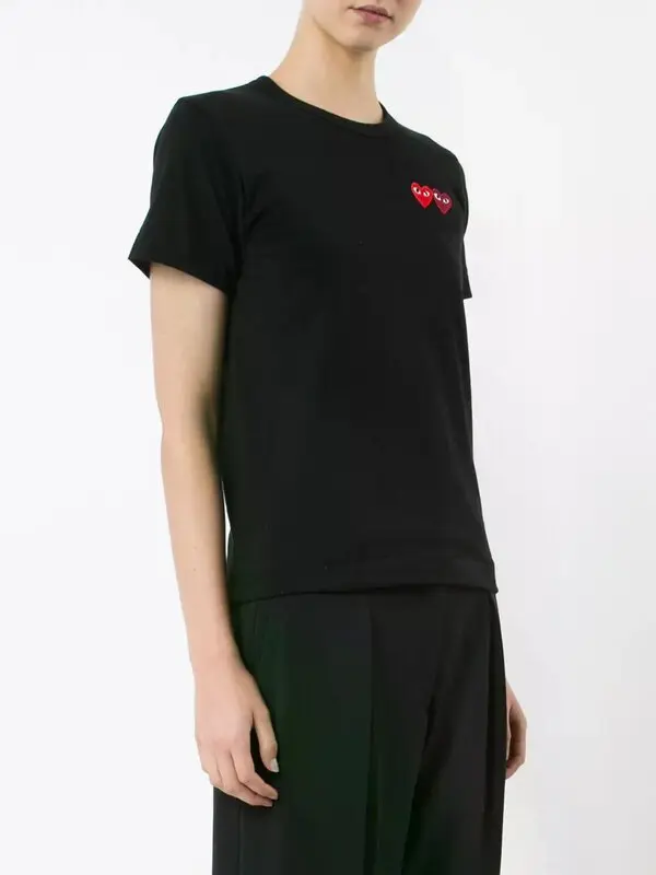 Play Comme Des Garcon Embroidered Heart T-shirt