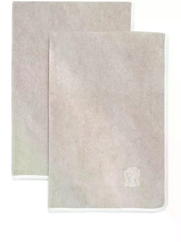 Brunello Cucinelli Logo-embroidered Towel - Neutrals