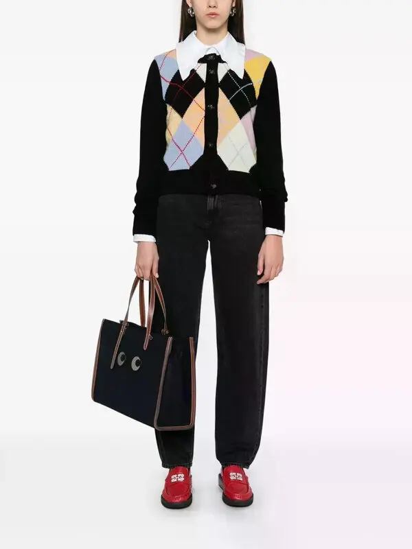 GANNI Argyle Cardigan