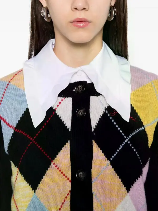 GANNI Argyle Cardigan