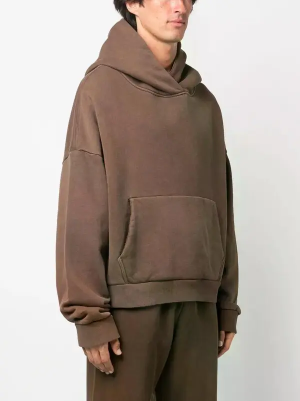 ENTIRE STUDIOS Drop-shoulder Cotton Hoodie - Brown