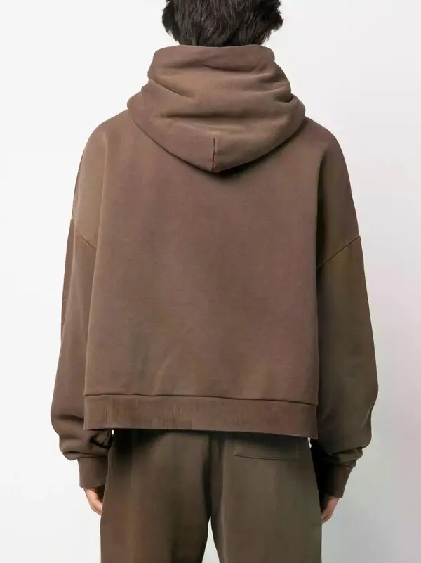 ENTIRE STUDIOS Drop-shoulder Cotton Hoodie - Brown