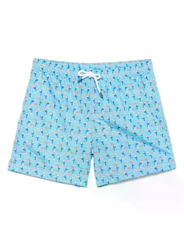 Fedeli Madeira Swim Shorts - Blue